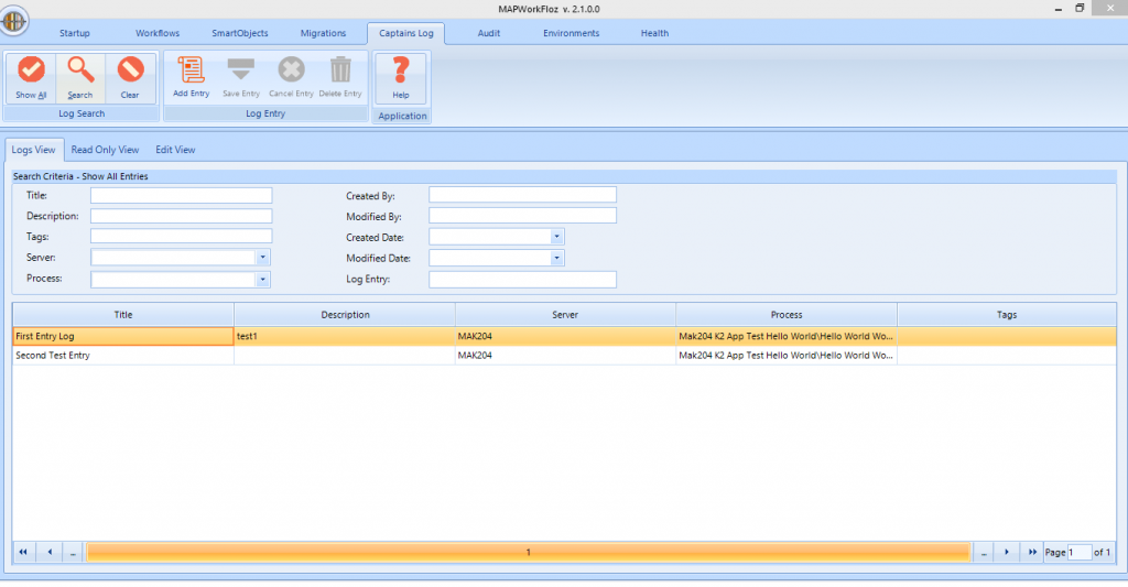 Captain’s log - Method Automation Services